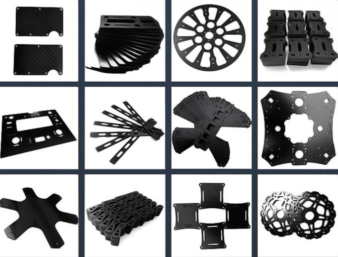 CNC Carbon Fiber Machining Block With 100mm Thickness Carbon Block